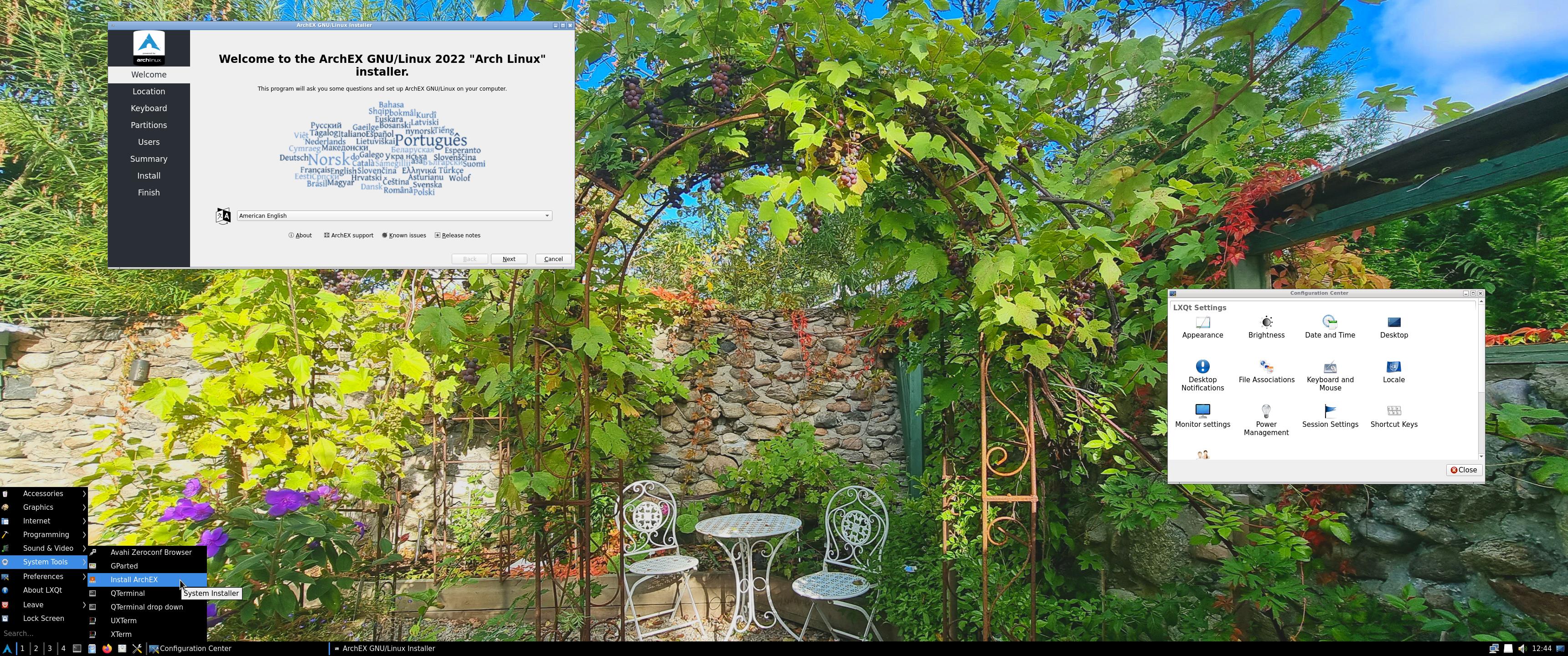 ArchEX Arch Linux Mini With LXQt 1 0 0 All Arch Linux Installation 